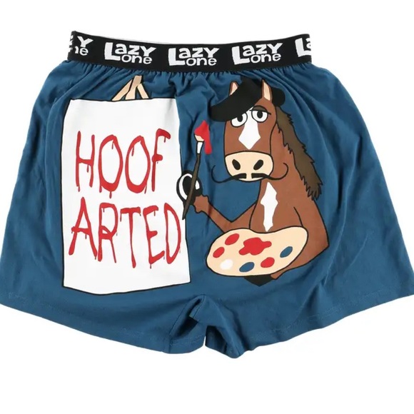 Lazy One | Underwear & Socks | Nwt Lazy One Hoof Arted Boxers Sz Small ...